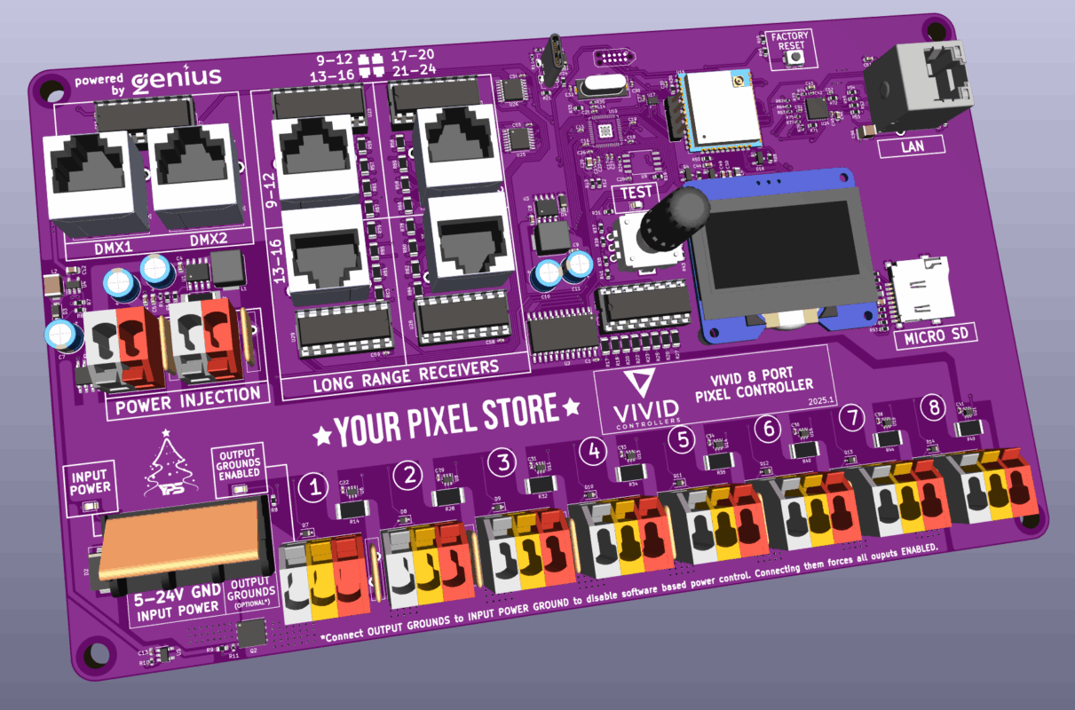 YPS VIVID 8 – Professional Pixel Controller - Your Pixel Store